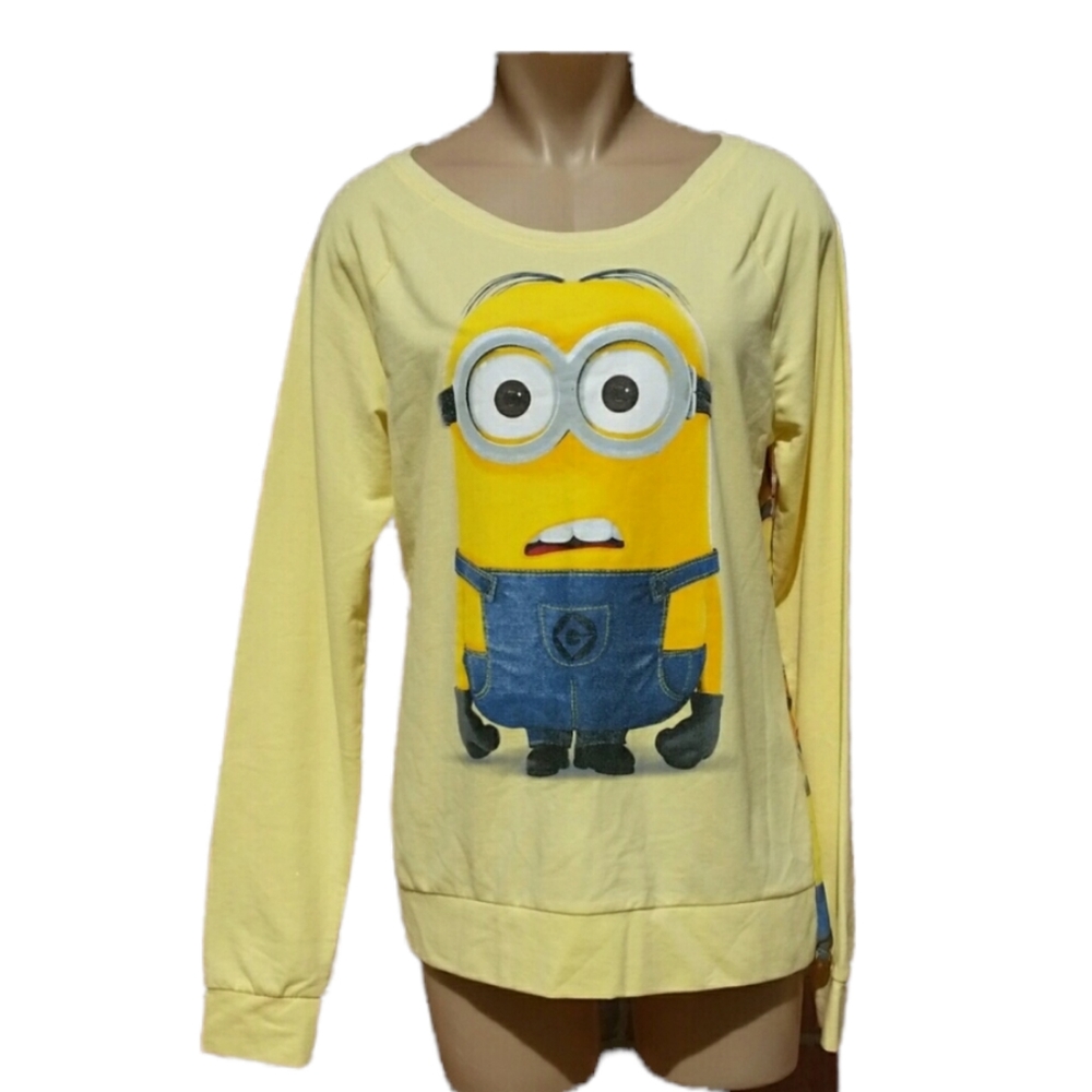 Despicable Me Minion Long Sleeve Sheer Back - Gem